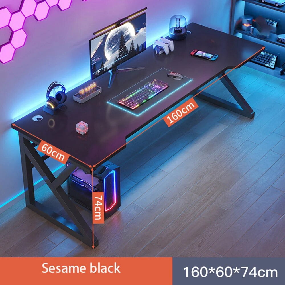 K-type Electronic Sports Game Office Desk Curved Desktop Reinforcement ...