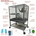 Deluxe Two Tiers Ferret Hammock Chinchilla Guinea Pig Rabbit Mouse ...