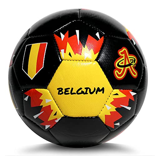 Belgium Soccer Ball World Cup 2022, Mini Size 2 Skills Ball, Leather ...