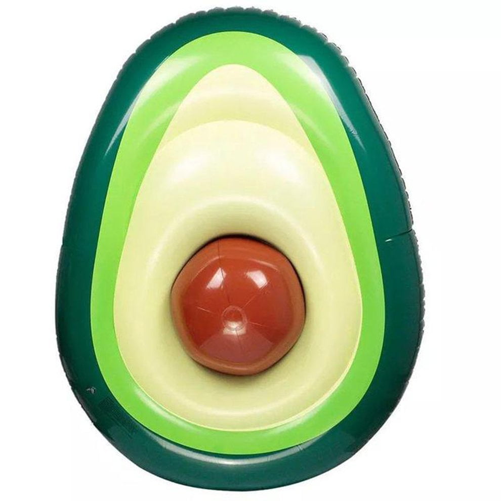 ZAJAIO Blowing Avocado Swim Ring Inflatable Avocado Floating Row ...