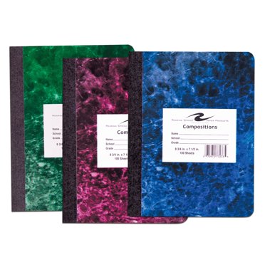 MARBLE LAB BOOK 10"x8" 5x5 GRAPH RULED GREEN COV - Walmart.com