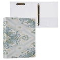 2 Pack PVC Round Ring Binders, 200 Sheet Capacity D-Ring File Folder ...