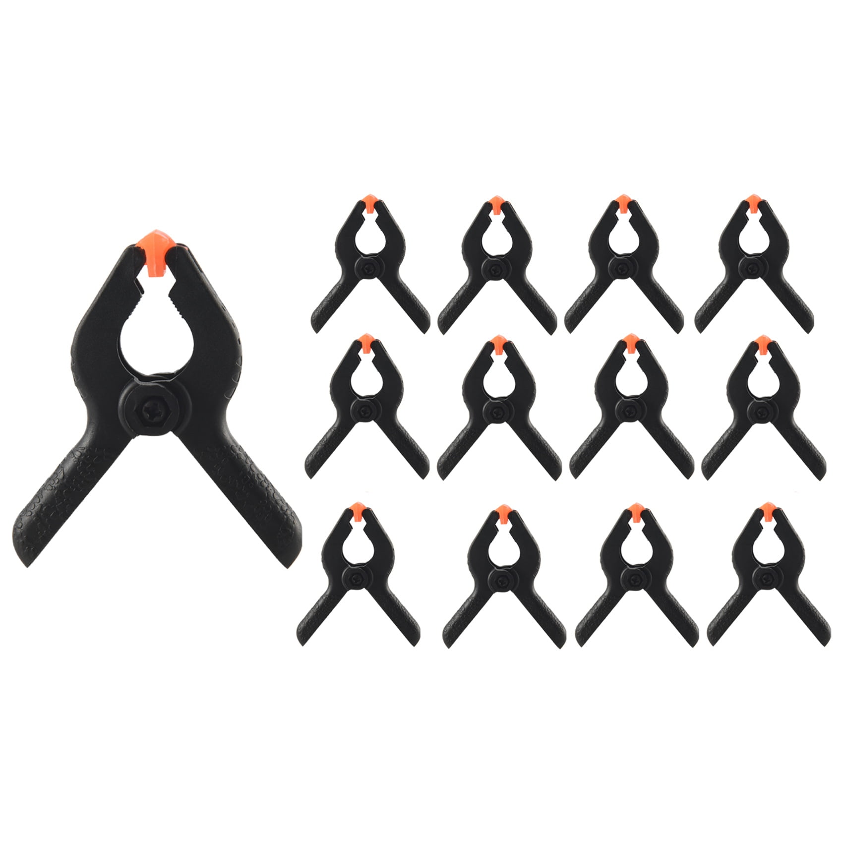 Unbranded 20 Pcs Strong Gripper nylon Spring Clamps Clips Traceless Clamps For Home Improvement wood Working photography Studios 20 * Spring Clamps bl