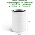 2-12010 replacement filter compatible with large room air purifiers ...