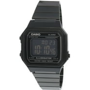 Casio B640WB-1B Men's Vintage Black Ion Digital Watch, Plated Resin ...