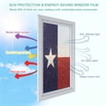 Blue Red White Texas Flag with Star,Window Privacy Film Stain Glass ...