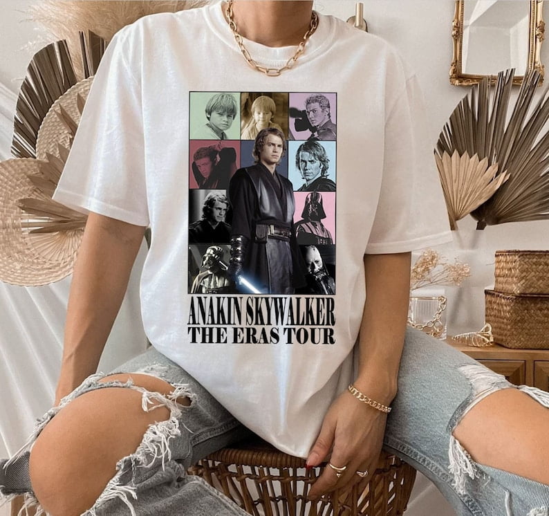 T-shirt Vintage Anakin Skywalker Eras Tour, T-Shirt Anakin Skywalker, Chandail en Molleton ...