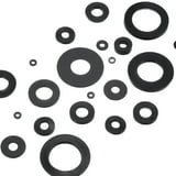 M4 Rubber Flat Washer, 12 Pack 4mm ID 9mm OD Sealing Spacer Gasket Ring ...