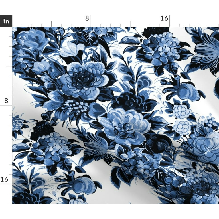 Modern Floral Print Fabric