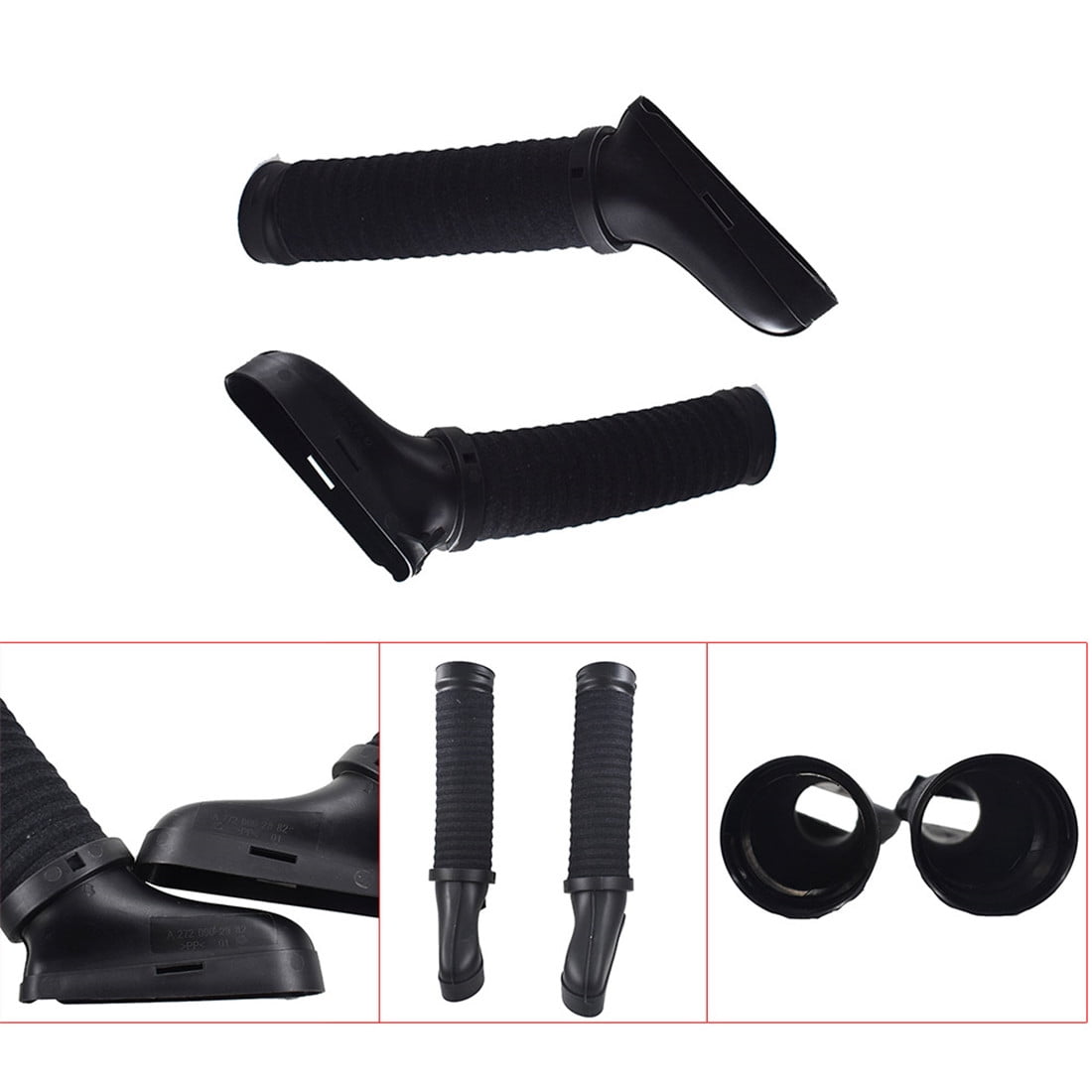 2 Pcs Left & Right Air Intake Hose Inlet Duct Tube Hose Kit Fit for ...