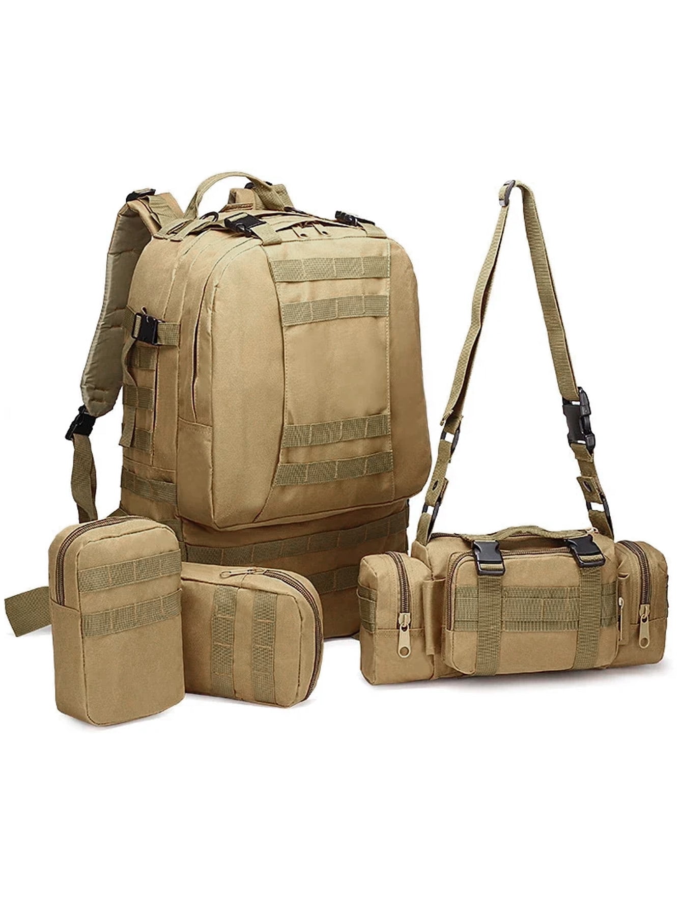 Mochila Táctica Militar Sistema Molle Premiun Uso Rudo 55L LING HAO ...