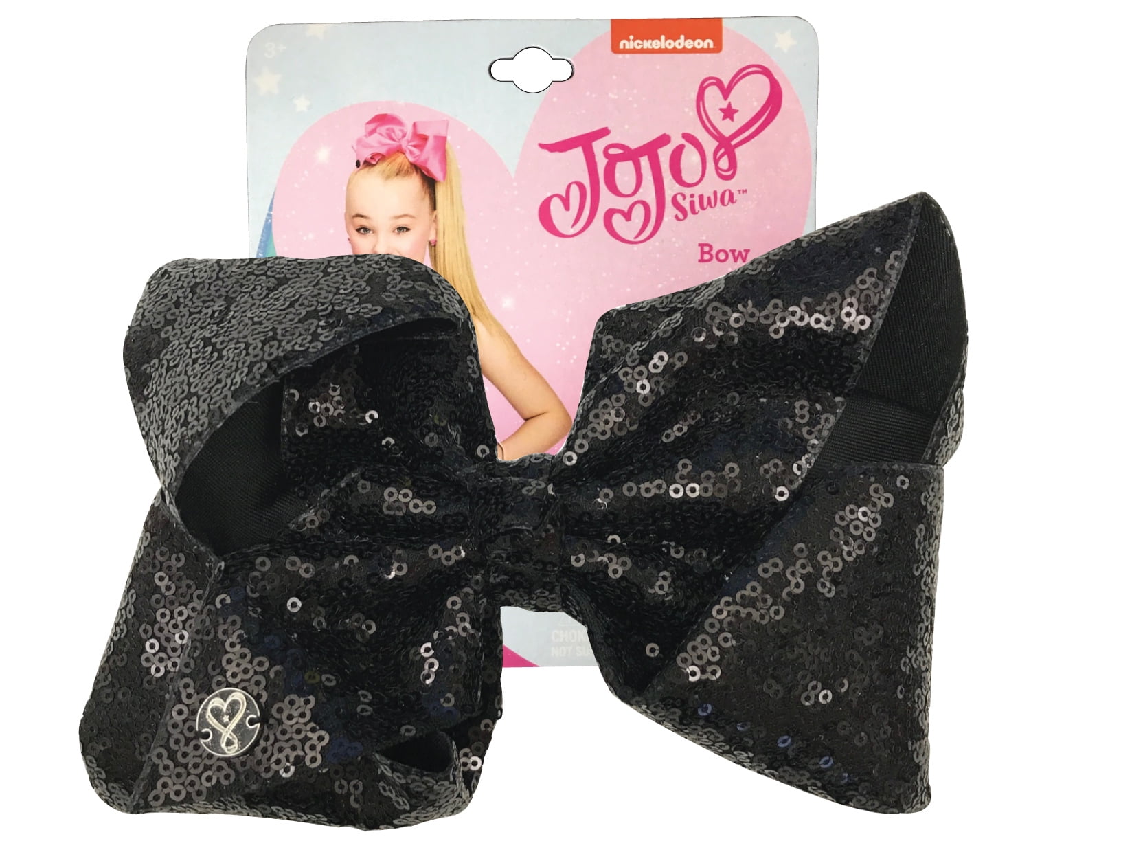JoJo Siwa Black Sequin Hair Bow - Walmart.com