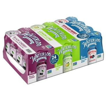 Waterloo Sparkling Water, Grape, 12 fl oz, 24 Pack Cans - Walmart.com