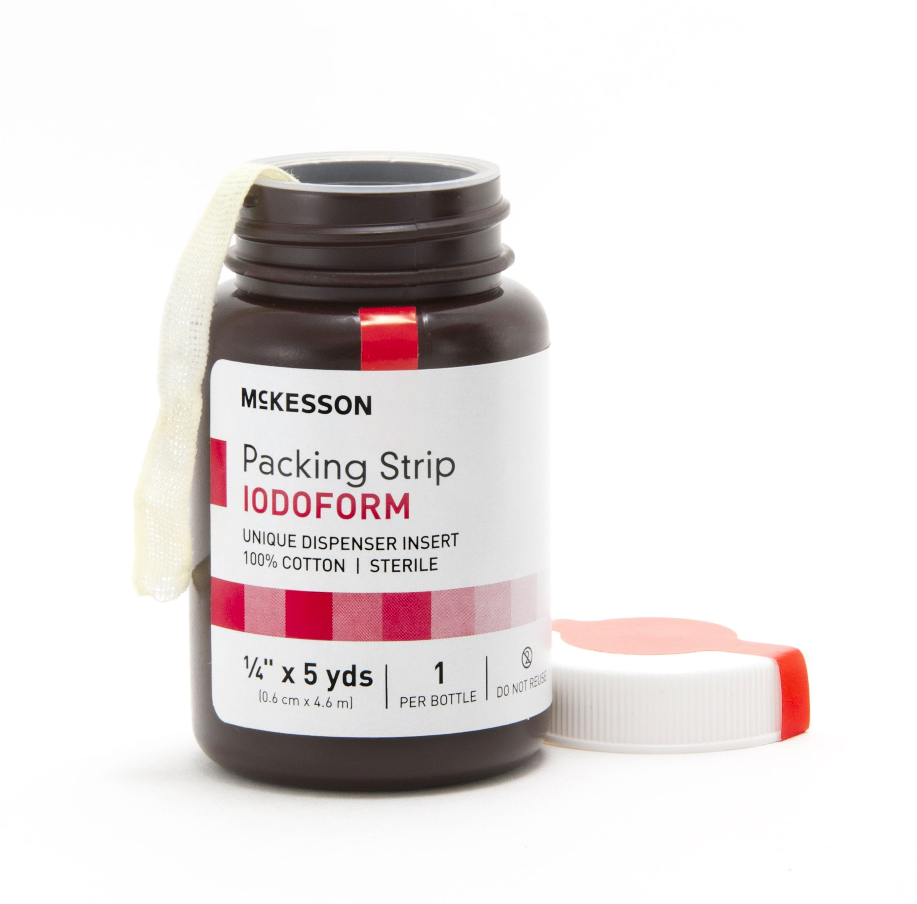 Wound Packing Strip, McKesson, Cotton Iodoform 1/4 Inch X 5 Yard ...