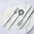 Efavormart 50 Pack | Silver Heavy Duty Plastic Utensil Set, Premium ...