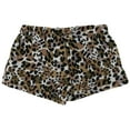 Emme Jordan Junior's Fuzzy Plush Pajama Shorts - Classic White Cheetah ...