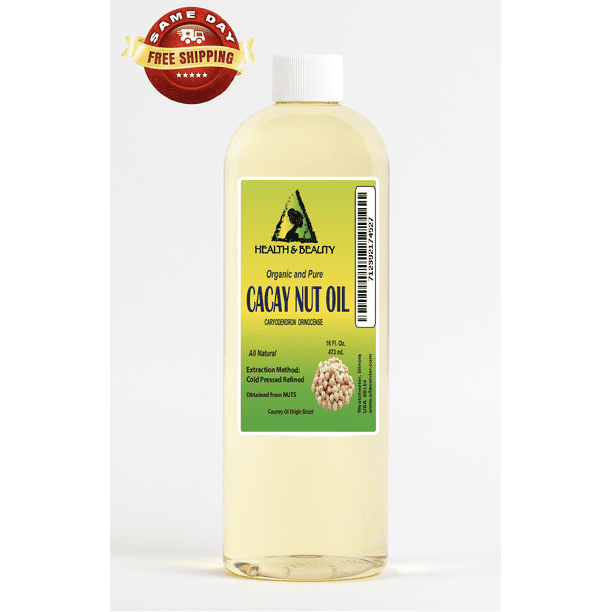 Cacay Nut / Kahai Oil Refined Organic Pure Carrier Cold Pressed 16 oz ...