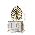 ICQOVD Tabletop Reused Calendar Crafts Desktop Decoration Iron ...