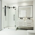 VIGO Winslow 36 in. L x 48 in. W x 79 in. H Frameless Sliding Rectangle Shower Enclosure Kit in ...