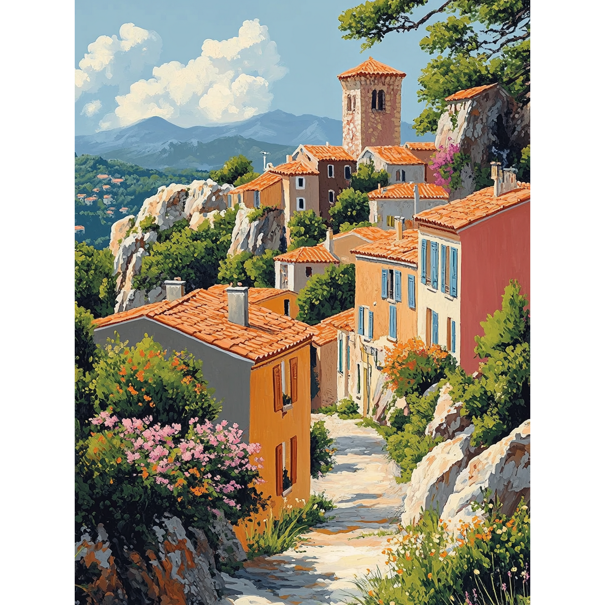 Click here for Qisvanset Mediterranean Village Wall Art/Canvas Pr... prices