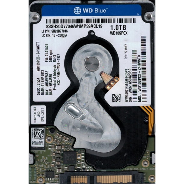 WD10SPCX-24HWST0 DCM: HBVJBBO WX61A Western Digital 1TB - Walmart.com ...