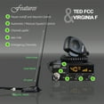 PRESIDENT CB Radio Starter Kit, TED FCC 40-Channel, Virginia F Antenna ...