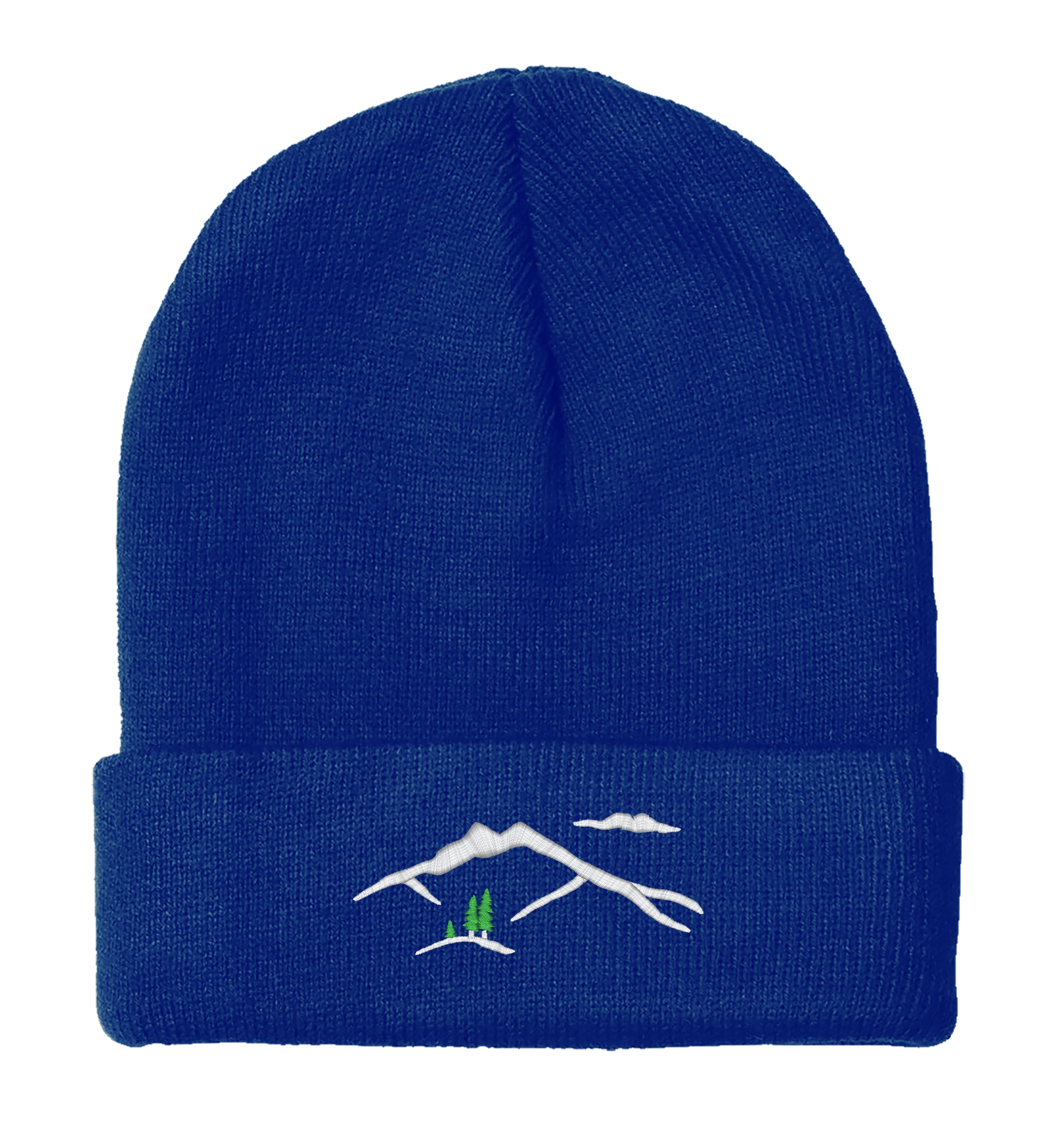 Embroidered Mountain Silhouette Logo Hat-EM-0041-Navy - Walmart.com