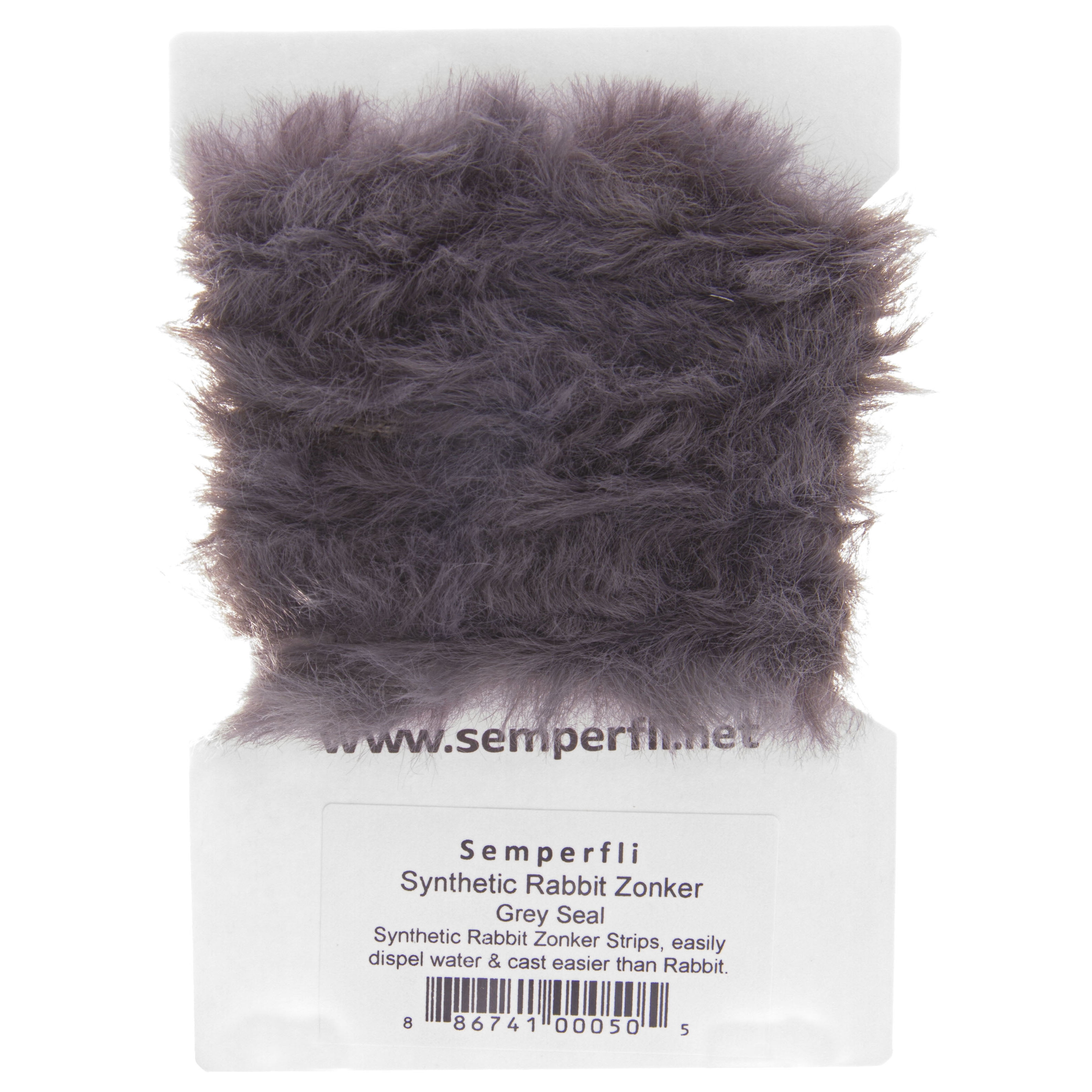 SemperFli Synthetic Rabbit Zonker Strips Grey Seal - Walmart.com