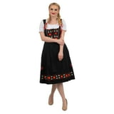 Dirndl Trachten Haus 3 Piece Long German Oktoberfest Dirndl Cotton ...