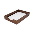 Carver Walnut Finish Solid Wood Desk Trays - Walmart.com