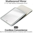 iHome Travel Shatterproof Mirror with Light and Adjustable Stand ...