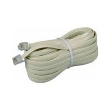 Philmore TEC130 Almond 25 ft 4 Conductor Modular Telephone Cable ...