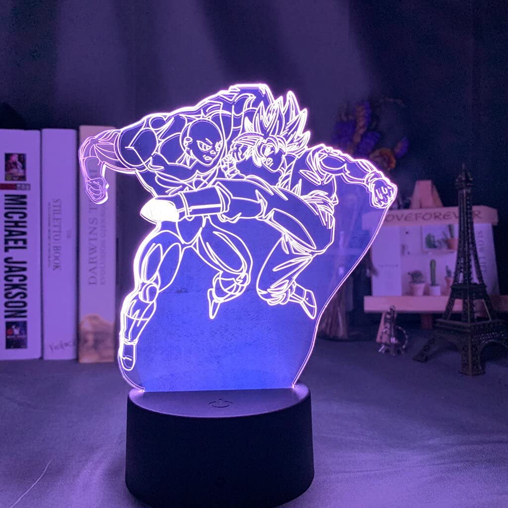 AVEKI 3D Illusion Anime Light Super Goku Version Figure Anime Goku, 7 ...