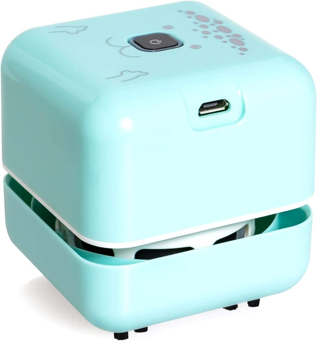 Mini Desk Vacuum Cleaner, Rechargeable Desktop Vacuum Sweeper with USB ...