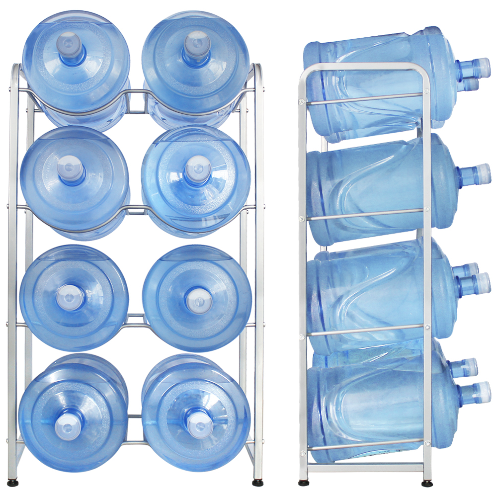 Water Cooler Jug Rack, 4-Tier Heavy Duty Water Bottle Holder Storage ...