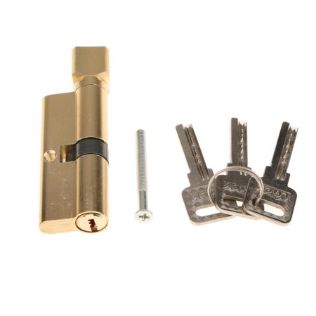 Justharion Copper Keys Cylinder Door Lock Core Security with Three keys ...