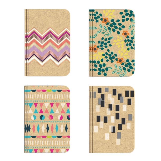 Pocket Notebook Set (12 NotebooksTotal) 3.25" x 5.25" Lined Pages ...
