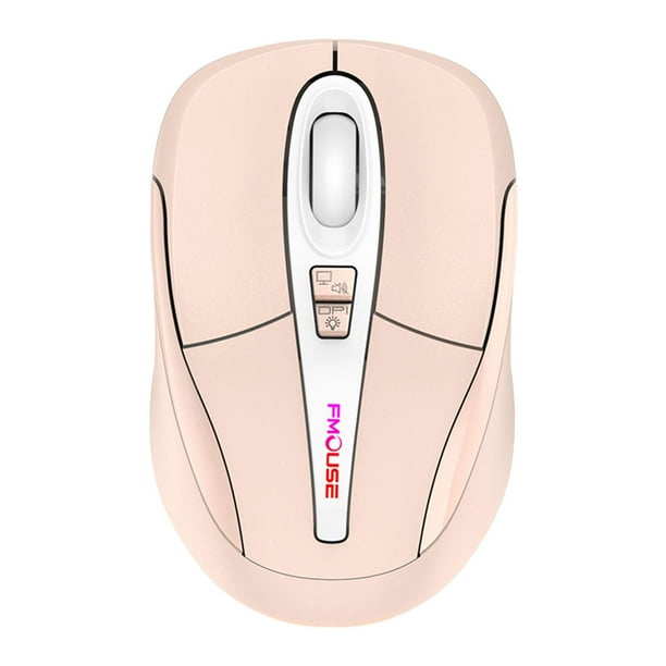 Ratón inalámbrico portátil Soledad luces LED recargable silencioso 3 ...