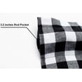 2 Pack Buffalo Check Plaid Window Valances White and Black Farmhouse ...