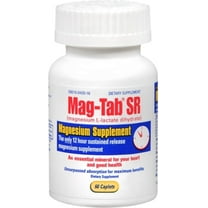 Mag-Tab SR Magnesium Dietary Supplement Caplets, 60 Count - Walmart.com