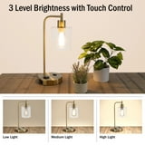 Free Shipping! Lavish Home Modern Touch Control Lamp with USB Ports and ...