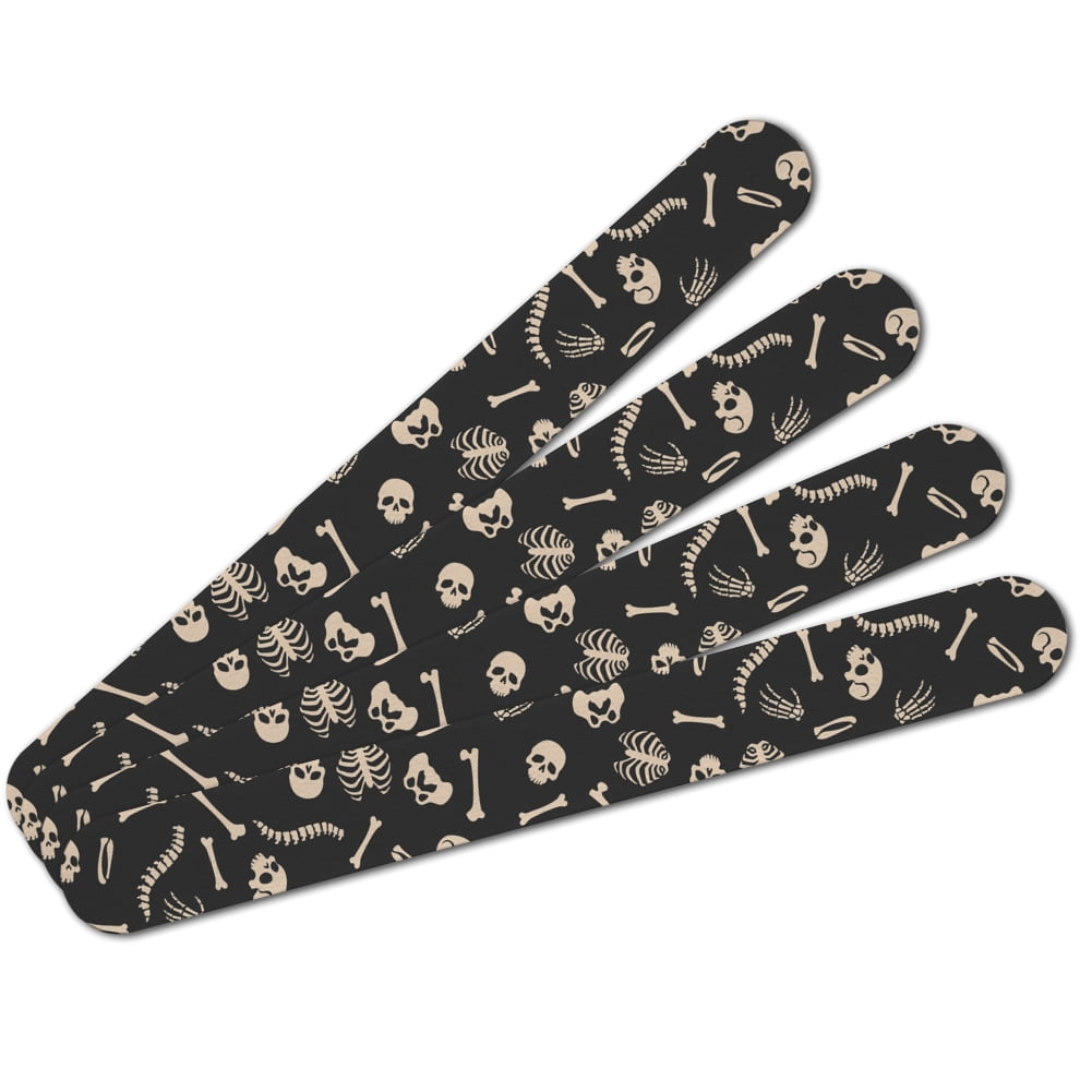 Skeleton Skull Bones Rib Cage and Femur Pattern Double-Sided Nail File ...