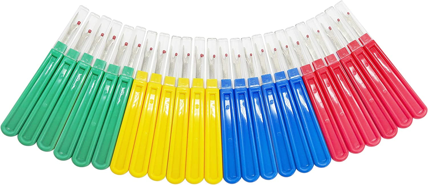 24 Pieces Colorful Seam Ripper Tool Handy Stitch Ripper Sewing Ripper ...
