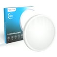 Epicflare LED Ceiling Light, 18W Round Flush Mount, 4000K Adjustable Eye-Care Lamp for Indoor ...