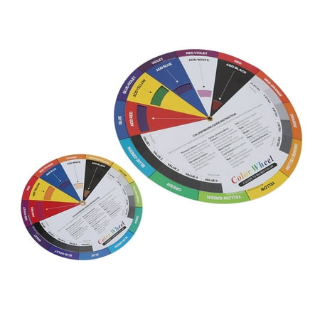 Color Mixing Guides, Artist Color Wheel Portable Reduce Fading Identify ...