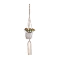 Agiufgs Macrame Plant Hanger 41.3 in or 43.3, Hand-Knotted Cotton Rope ...