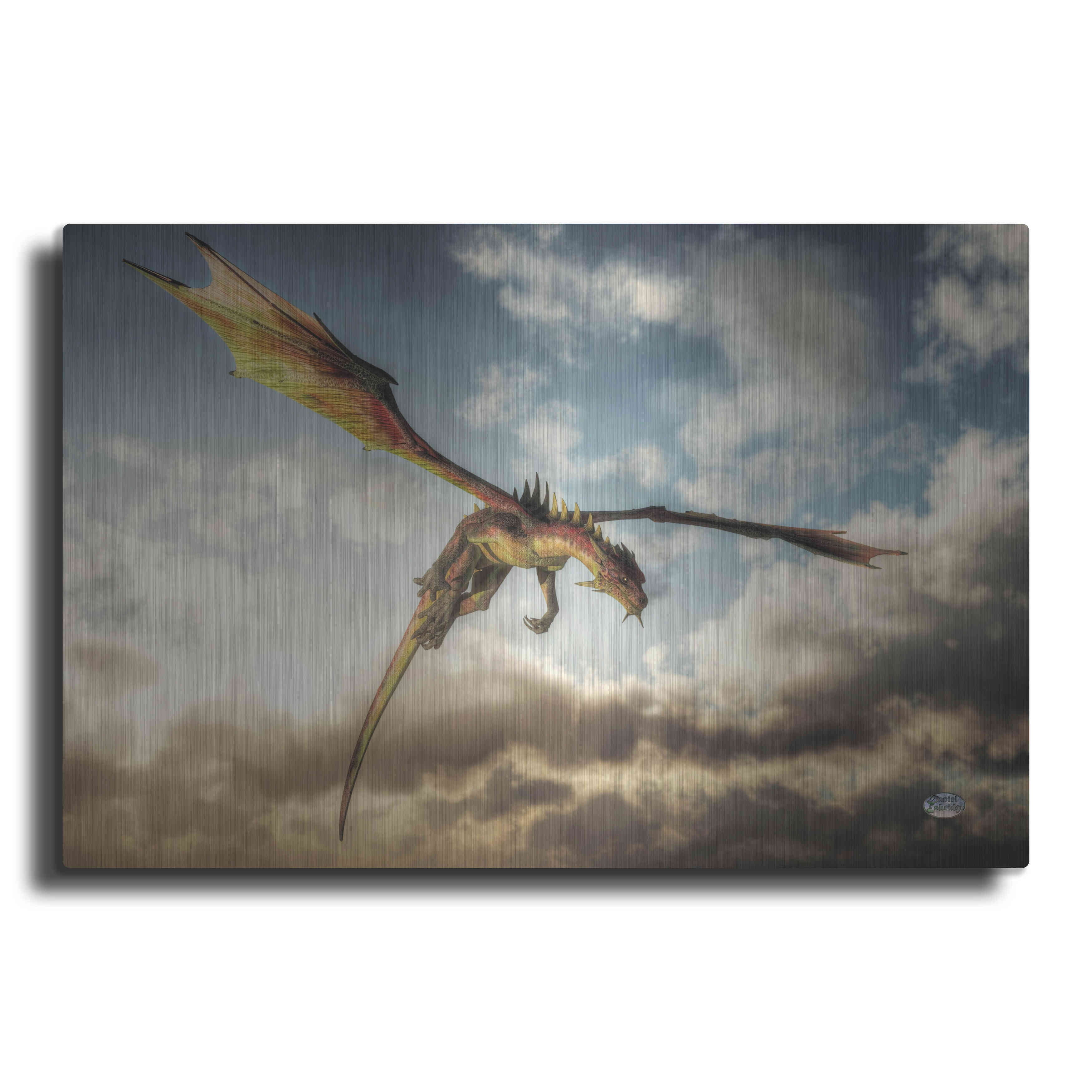 Luxe Metal Art 'Flying Dragon Death From Above' by Daniel Eskridge ...