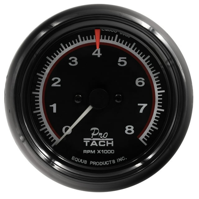 3-3/8 Dia Tachometer 8000 RPM Black Dial - Walmart.com