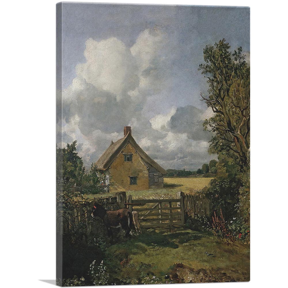 ARTCANVAS A Cottage In a Cornfield 1817 Canvas Art Print by John ...