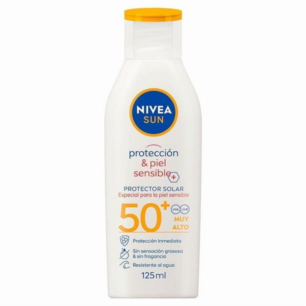 Bloqueador Nivea Sun Sensitive FPS 50+ 125 ml | Bodega Aurrera en línea